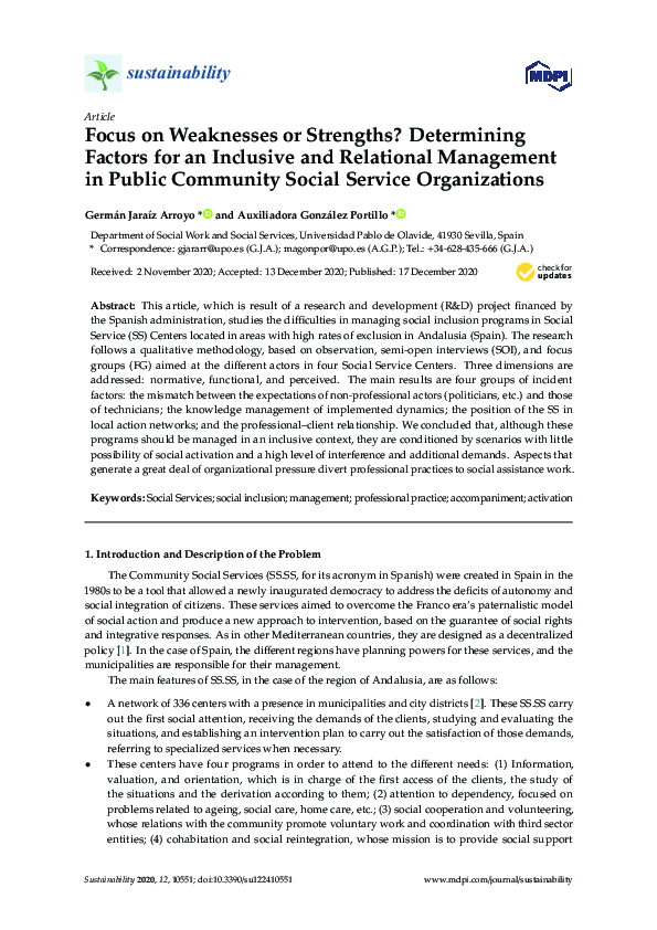 (PDF) Focus on Weaknesses or Strengths? Determining Factors for an ...