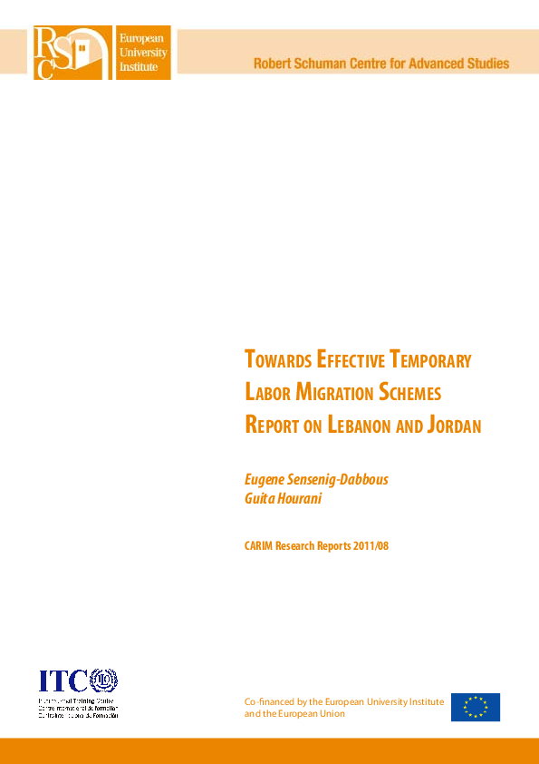 (PDF) Towards Effective Temporary Labor Migration Schemes Report on ...