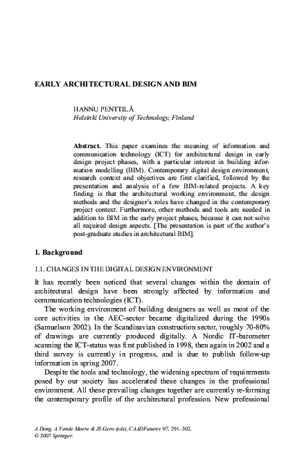 (PDF) Computer-Aided Architectural Design Futures (CAADFutures) 2007