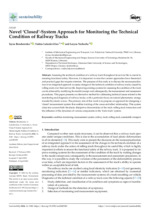 (PDF) Novel 'Closed'-System Approach for Monitoring the Technical ...