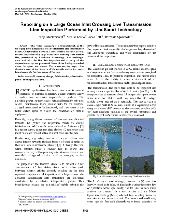 (PDF) Reporting on a large ocean inlet crossing live transmission line ...