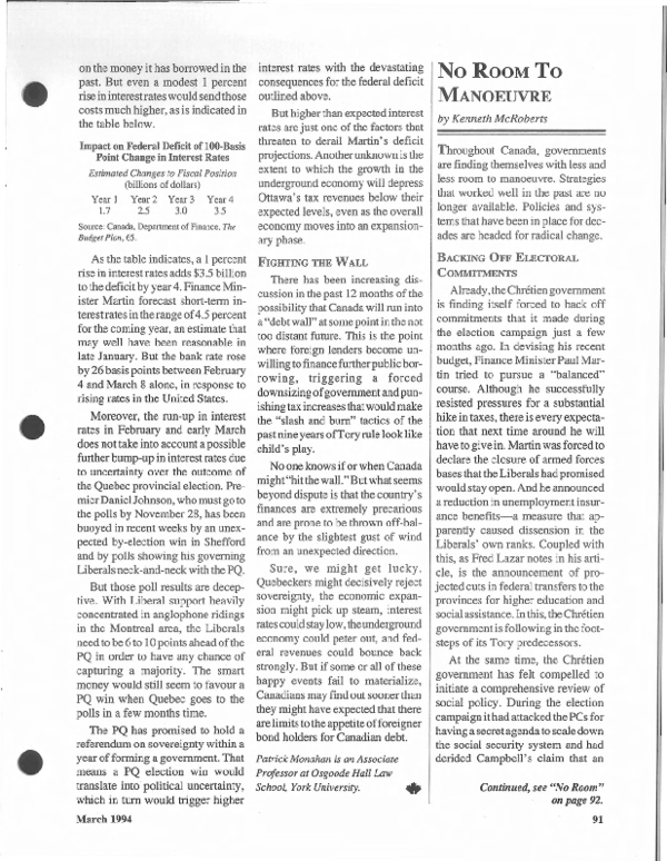 (PDF) No room to manoeuvre