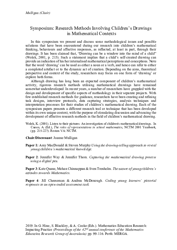 (PDF) Capturing the Mathematical Drawing Process Using a Digital Pen