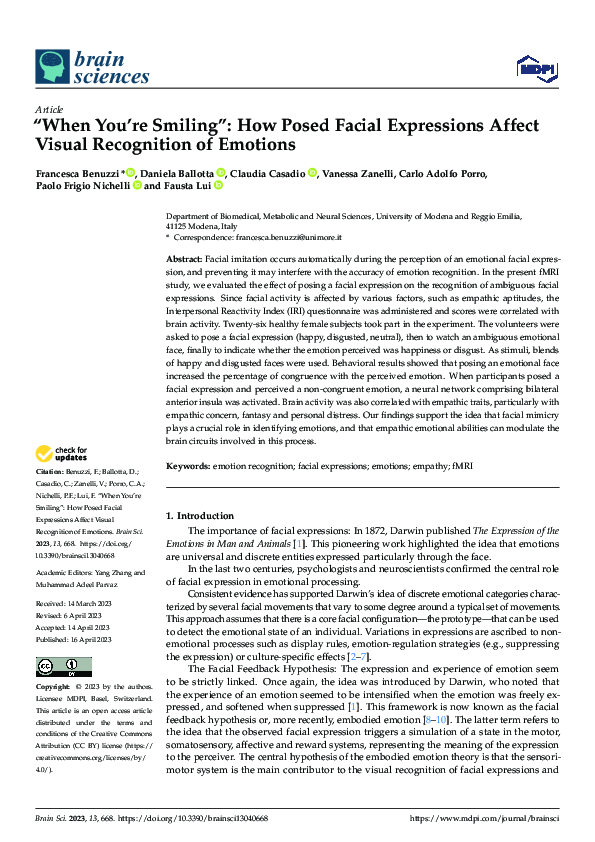 (PDF) “When You’re Smiling”: How Posed Facial Expressions Affect Visual ...