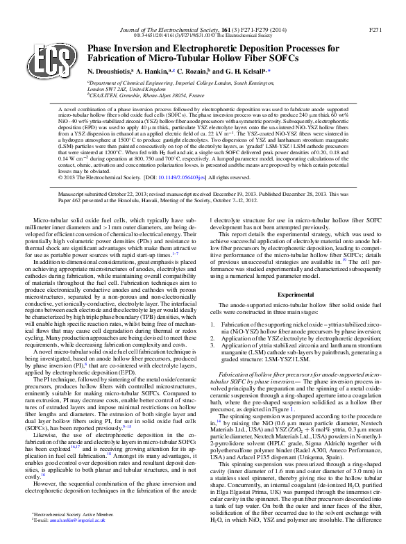 (PDF) Phase Inversion and Electrophoretic Deposition Processes for ...