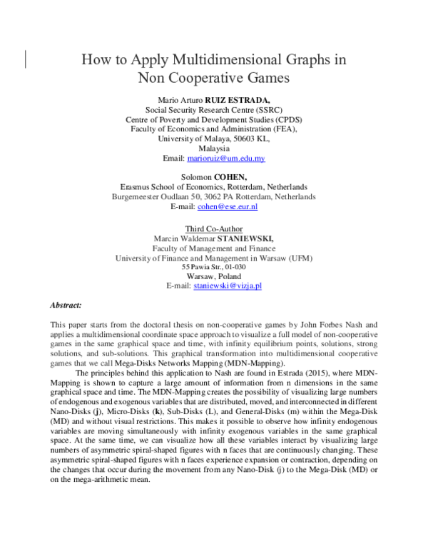 (PDF) How to Apply Multidimensional Graphs in Non-Cooperative Games