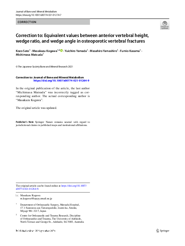 (PDF) Correction to: Equivalent values between anterior vertebral ...