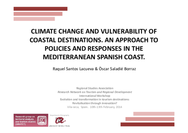 (PDF) Climate change and vulnerability of coastal destinations. An ...