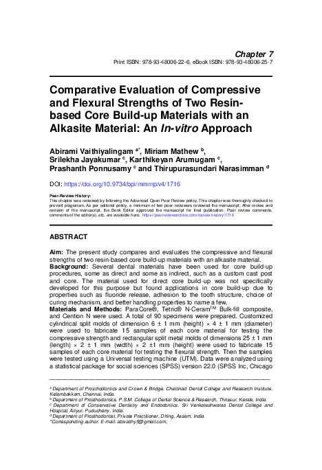 (PDF) Comparative Evaluation of Compressive and Flexural Strengths of ...