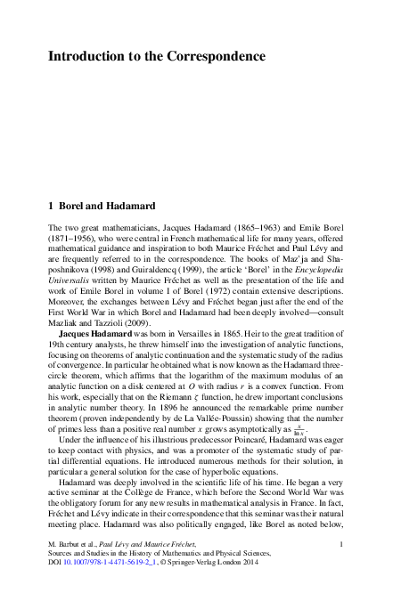 (PDF) Introduction to the Correspondence