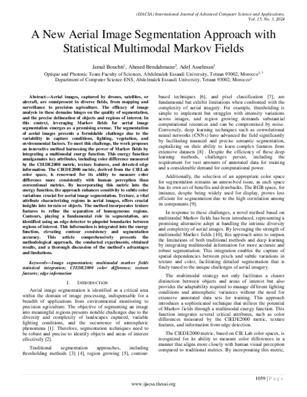 Pdf A New Aerial Image Segmentation Approach With Statistical Multimodal Markov Fields Jamal