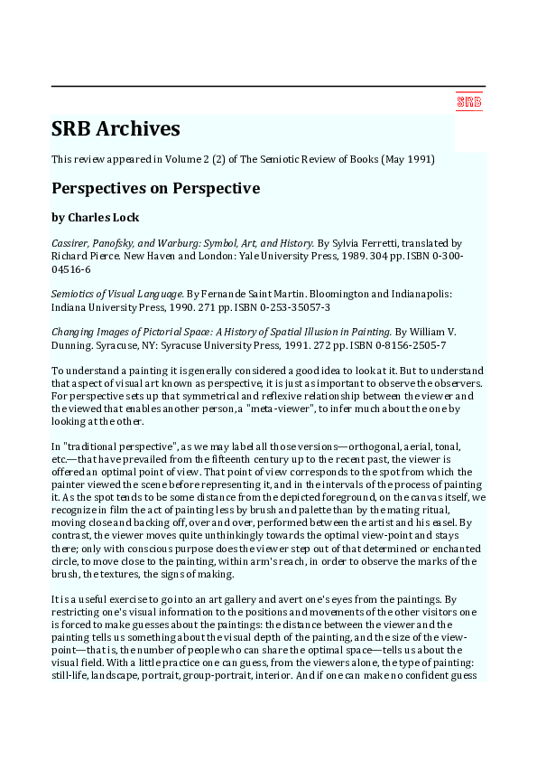 (PDF) Perspectives on Perspective