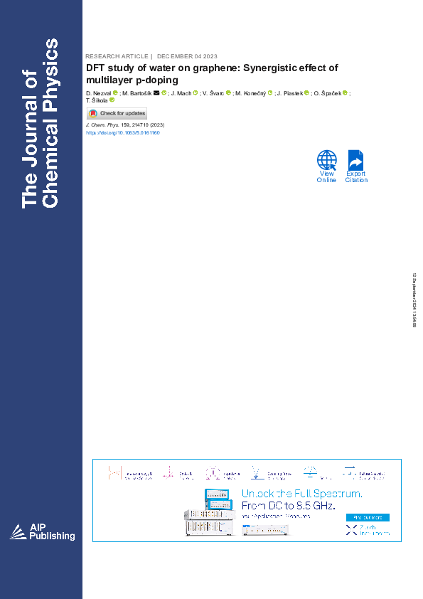 (PDF) DFT study of water on graphene: Synergistic effect of multilayer p-doping