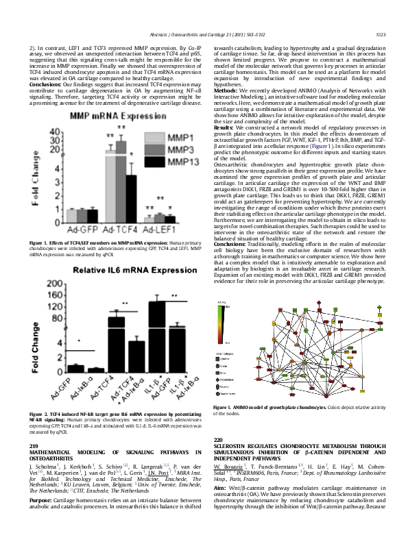 (PDF) Mathematical modeling of signaling pathways in osteoarthritis