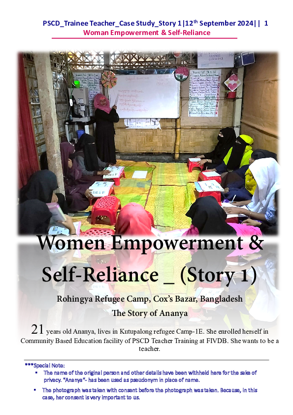 (PDF) PSCD trainee teacher (Case study -1)