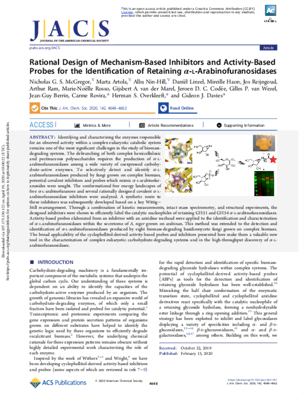 (PDF) Rational Design of Mechanism-Based Inhibitors and Activity-Based ...