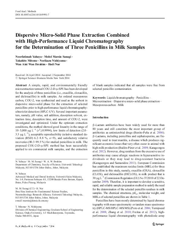 (PDF) Dispersive micro-solid phase extraction combined with gas ...