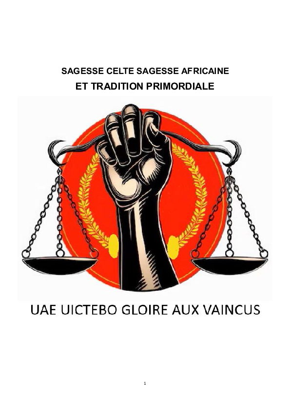 (PDF) SAGESSE CELTE SAGESSE AFRICAINE ET TRADITION PRIMORDIALE