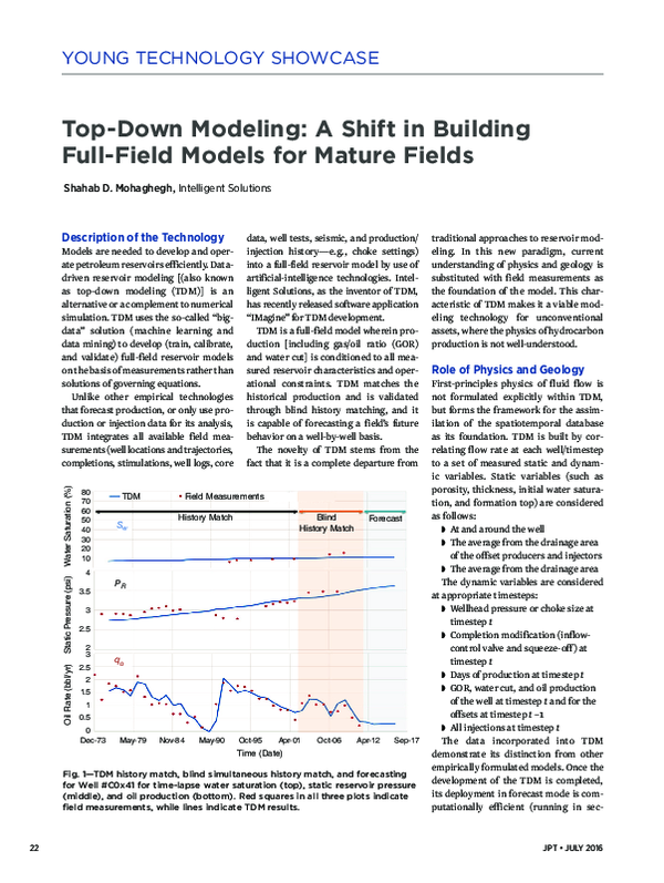 (PDF) Top-Down Modeling: A Shift in Building Full-Field Models for ...