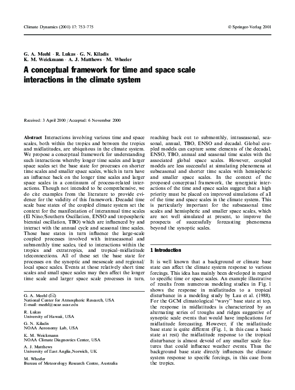 (PDF) A conceptual framework for time and space scale interactions in ...