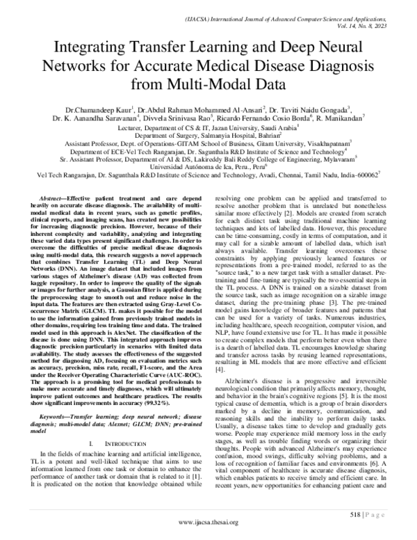 (PDF) Integrating Transfer Learning and Deep Neural Networks for Accurate Medical Disease ...