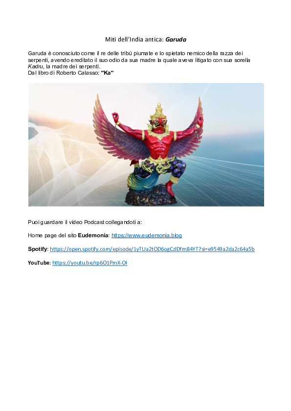 (PDF) Miti dell'India antica: Garuda | Libero Gentili - Academia.edu