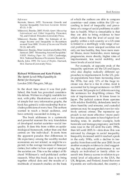 The spirit level why equality is better for everyone pdf store