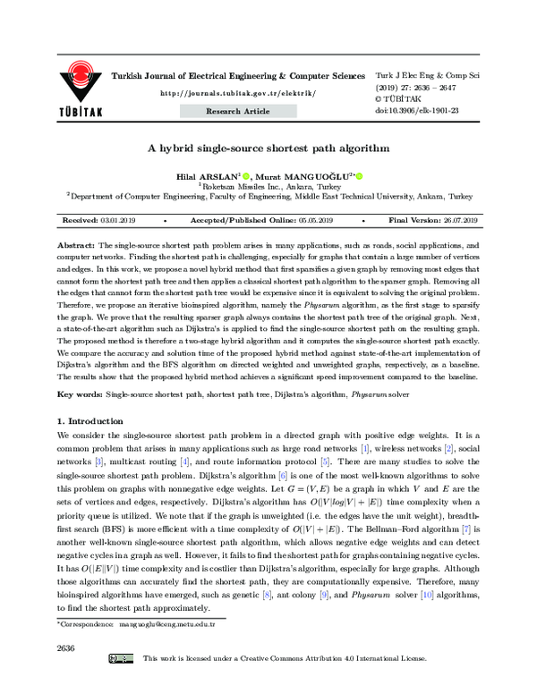 (PDF) A hybrid single-source shortest path algorithm