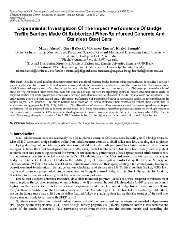 (PDF) Experimental Investigation Of The Impact Performance Of Bridge ...