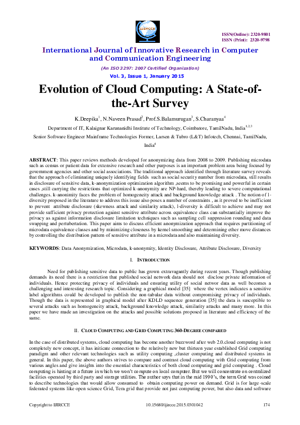 (PDF) Evolution of Cloud Computing: A State-of-the-Art Survey