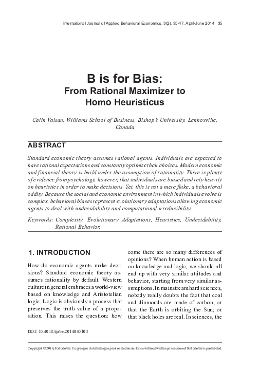 (PDF) B is for Bias