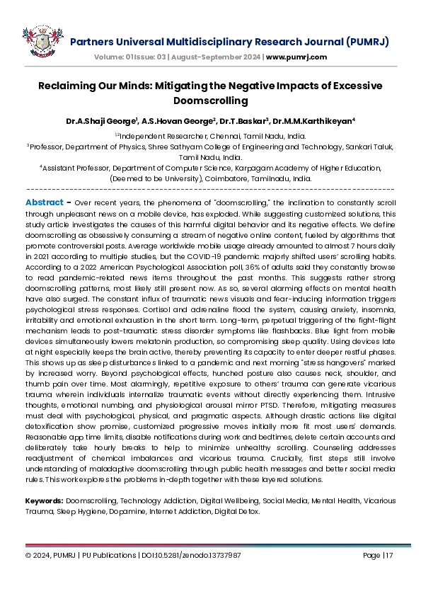 (PDF) Reclaiming Our Minds: Mitigating the Negative Impacts of ...