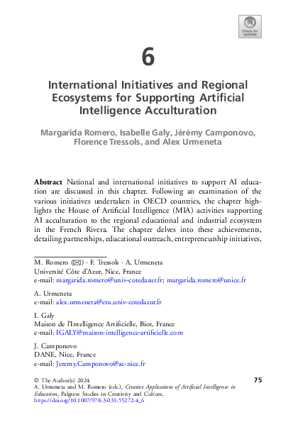 (PDF) International Initiatives and Regional Ecosystems for Supporting ...