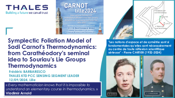(PDF) Symplectic Foliation Model of Sadi Carnot's Thermodynamics: from ...