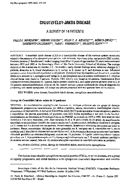 (PDF) Creutzfeldt–Jakob Disease | Michael Geschwind - Academia.edu