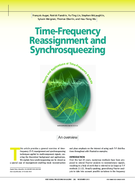 (PDF) ( An overview ) Time-Frequency Reassignment and Synchrosqueezing