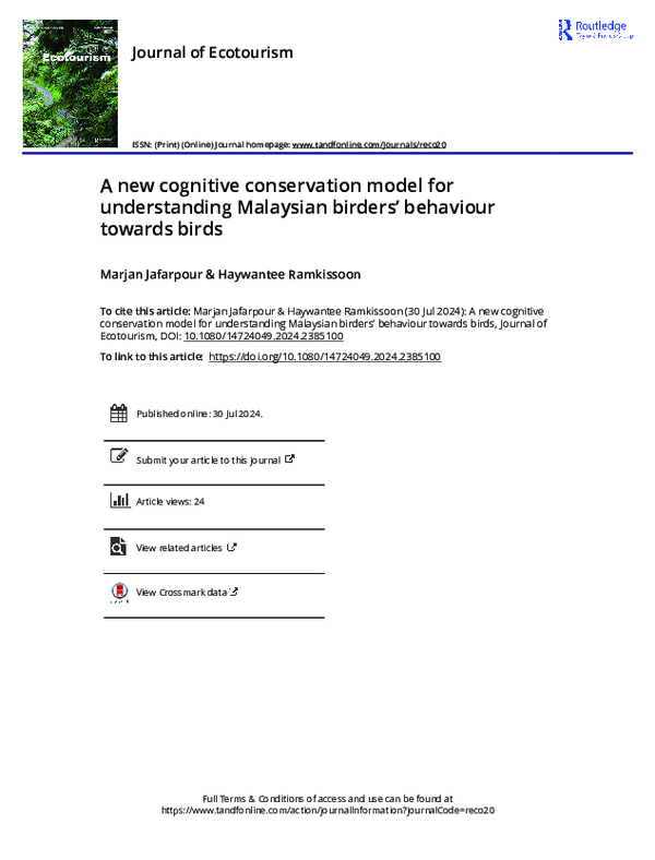 (PDF) A new cognitive conservation model for understanding Malaysian ...