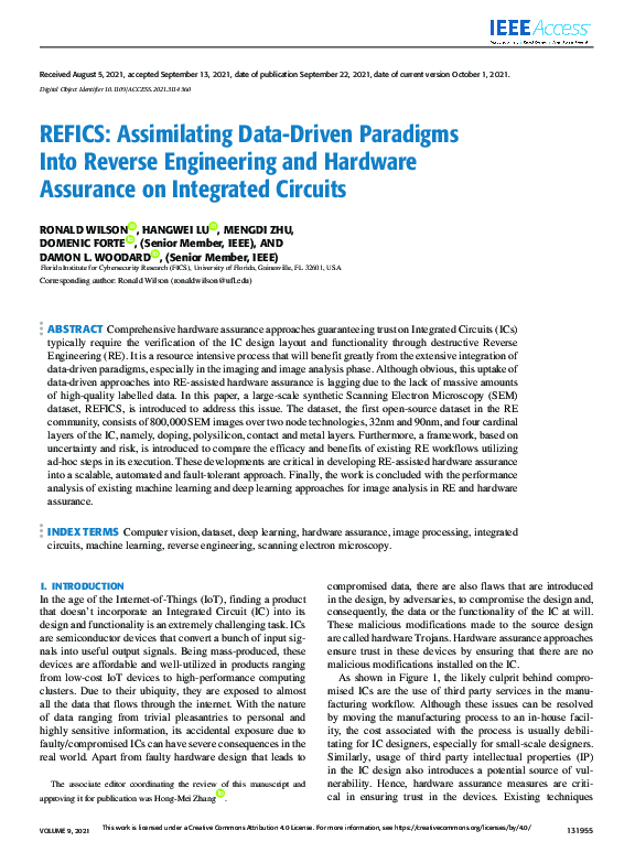 (PDF) REFICS: Assimilating Data-Driven Paradigms Into Reverse ...