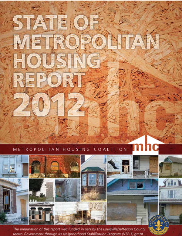 (PDF) 2012 State of Metropolitan Housing Report
