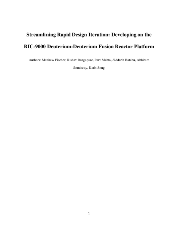 (PDF) Streamlining Rapid Design Iteration: Developing on the RIC-9000 ...