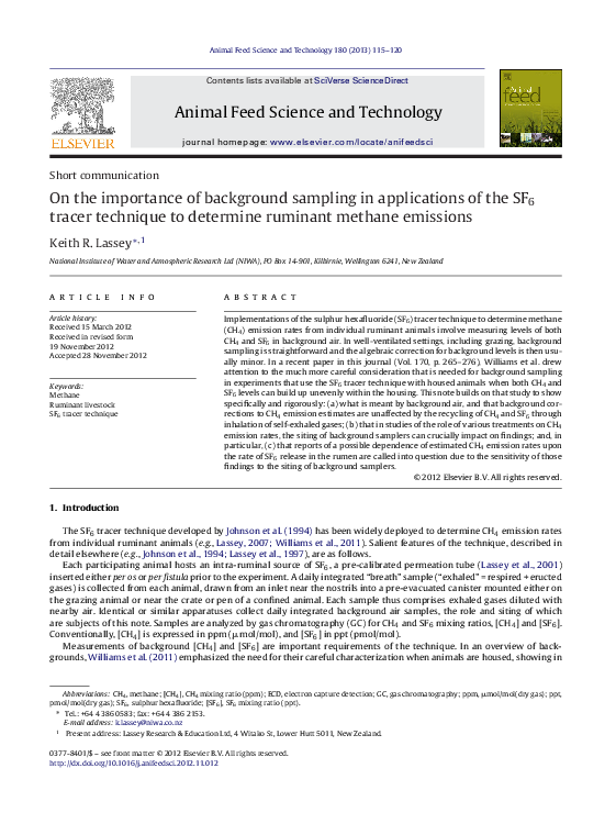 (PDF) On the importance of background sampling in applications of the ...