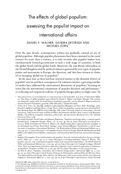 (PDF) The Effects of Global Populism: Assessing the Populist Impact on ...