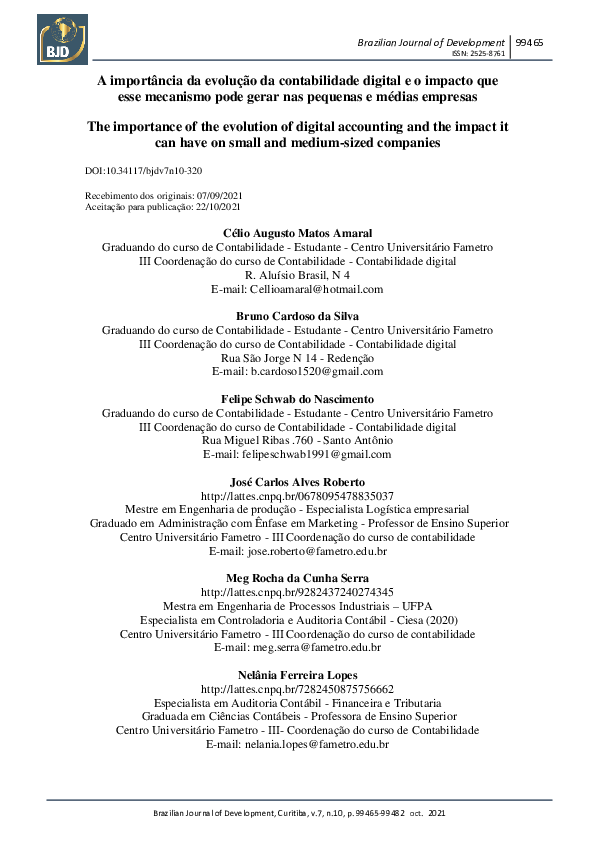 (PDF) A importância da evolução da contabilidade digital e o impacto ...