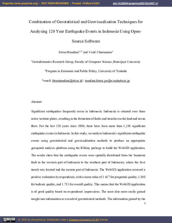 (PDF) Combination of Geostatistical and Geovisualisation Techniques for Analysing 120 Year ...