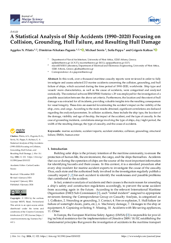(PDF) A Statistical Analysis of Ship Accidents (1990–2020) Focusing on ...