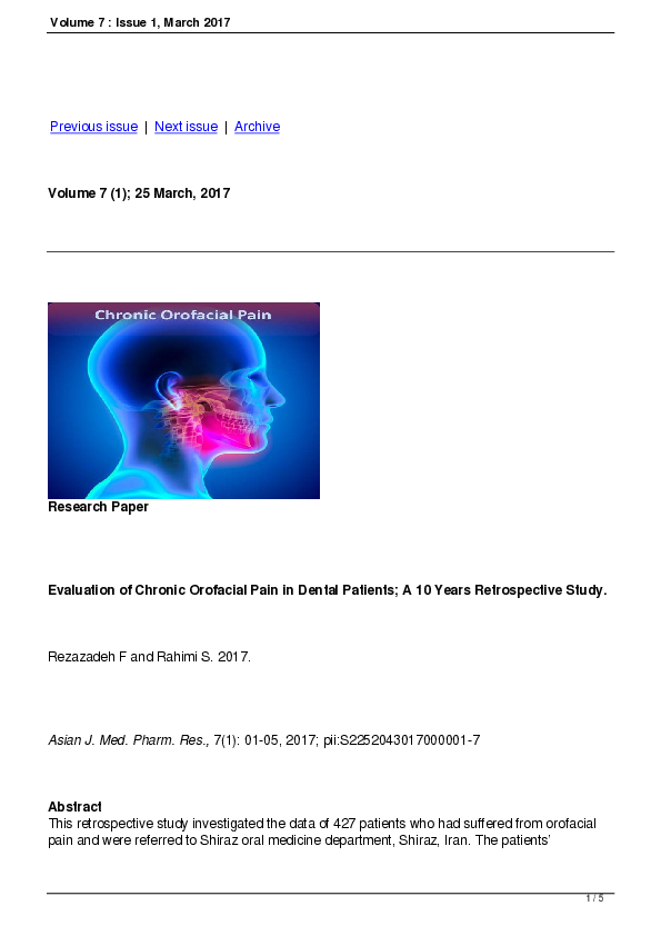 (PDF) Volume 7 : Issue 1, March 2017