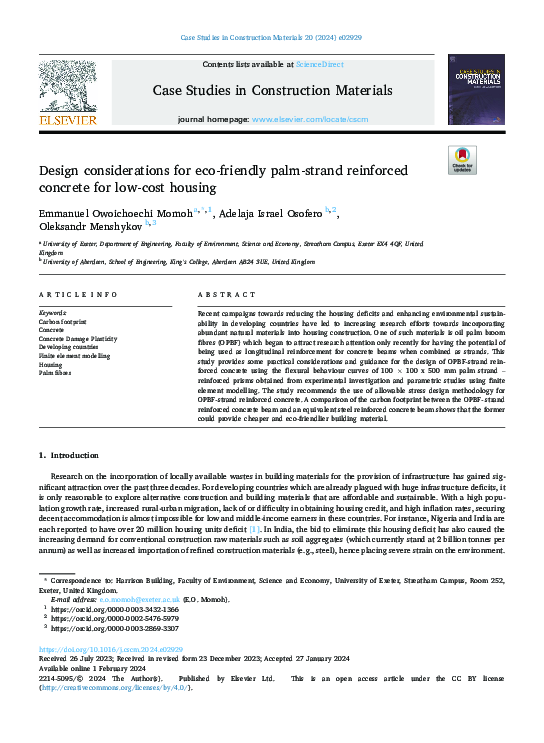 (PDF) Design considerations for eco-friendly palm-strand reinforced ...