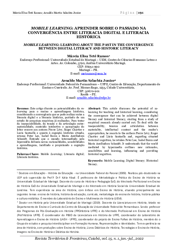 (PDF) Mobile learning