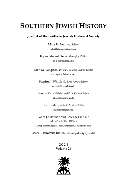 (PDF) Margaret Norman and Melissa Young, The Jewish Legacy of ...