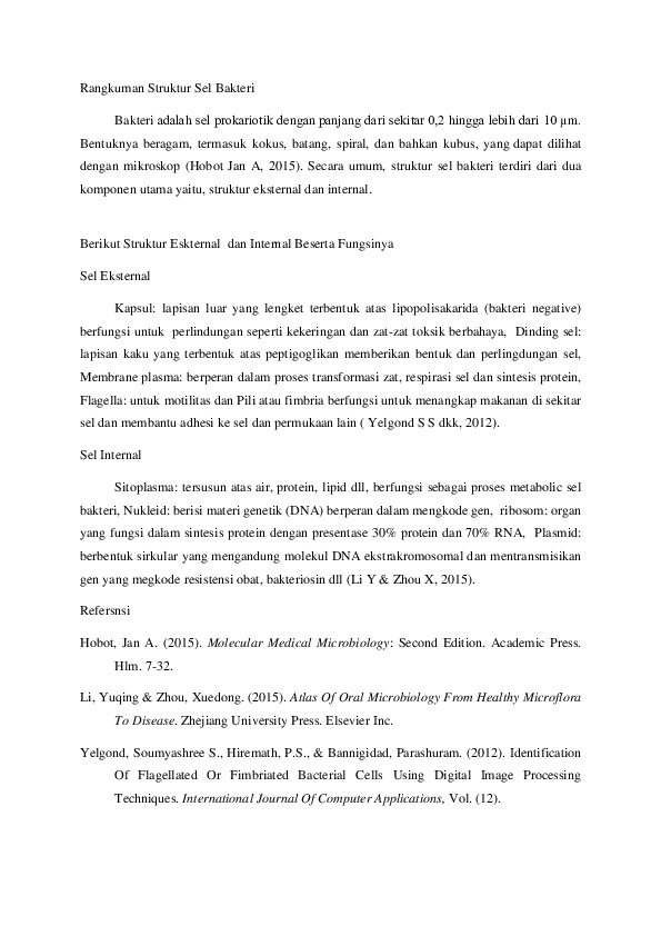 (PDF) Struktur Sel Bakteri